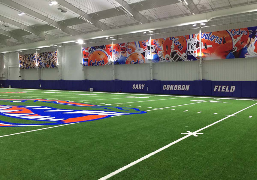 Indoor Practice Facility Wall Padding | Field Wall Pads by SportsGraphics